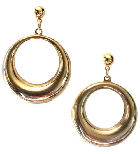 Marilyn Monroe Gold Hoop Earrings - Marilyn Monroe Jewelry Marilyn Monroe Gold Hoop Earrings - Marilyn Monroe Jewelry